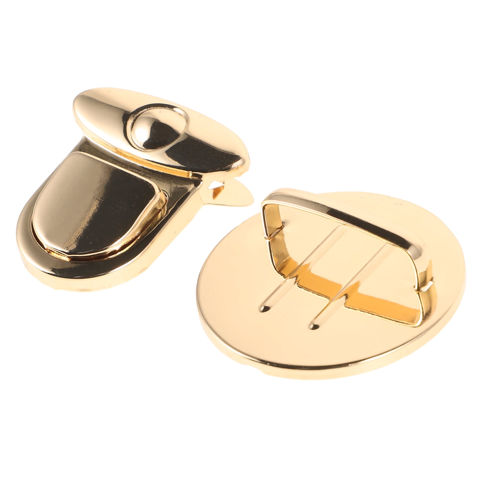 NUOLUX 1Pack Tuck Lock Clasp Bag Accessory Lock Buckle Golden Metal ...