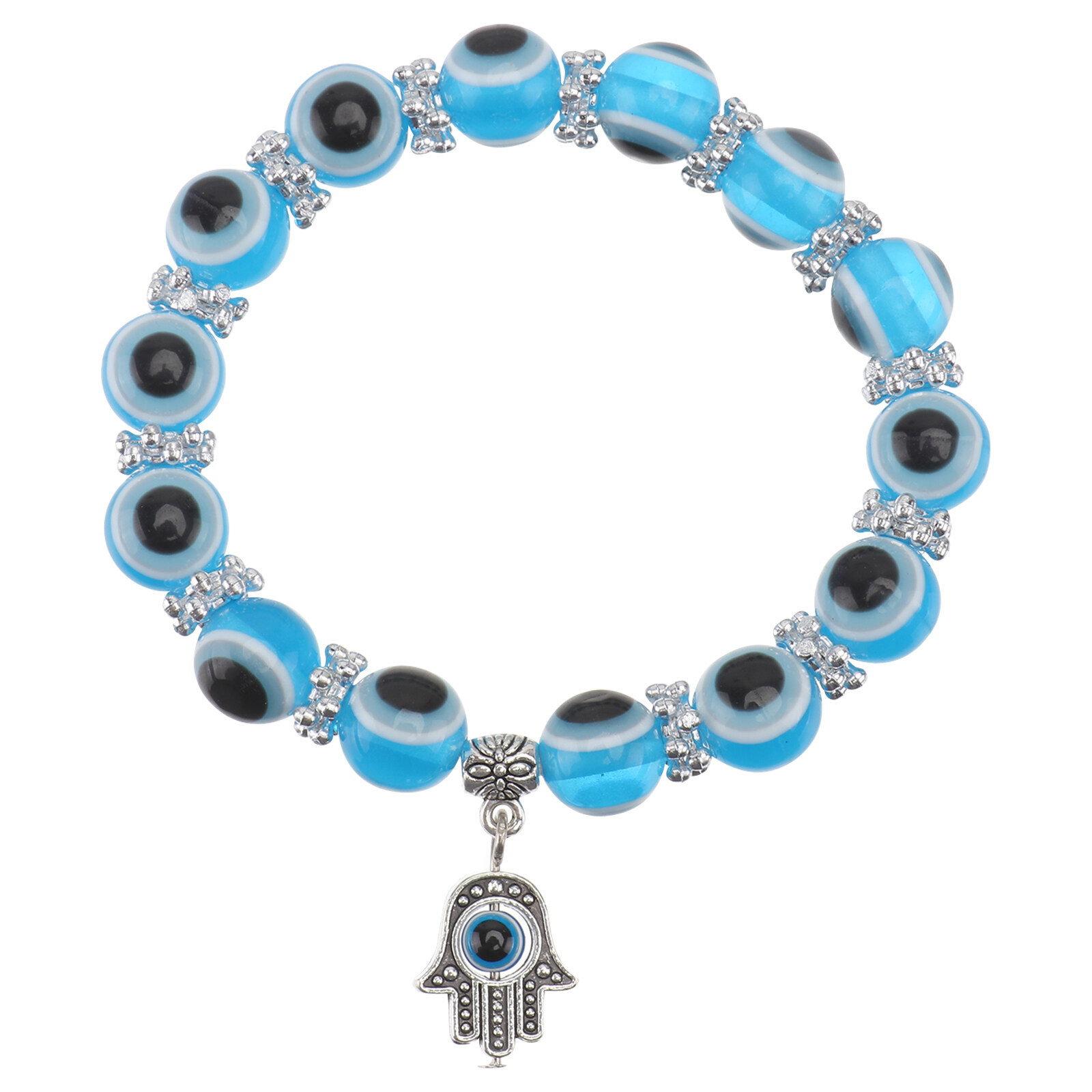 NUOLUX 1Pc Evil Eye Fatima Beaded Bracelet Stylish Exquisite Women Beaded Bracelet - Walmart.com