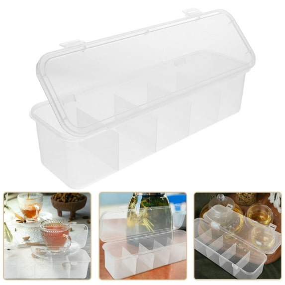 NUOLUX 1Pcs Tea Bag Holders for Counter with Dustproof and Features in Transparent PP - Walmart.com
