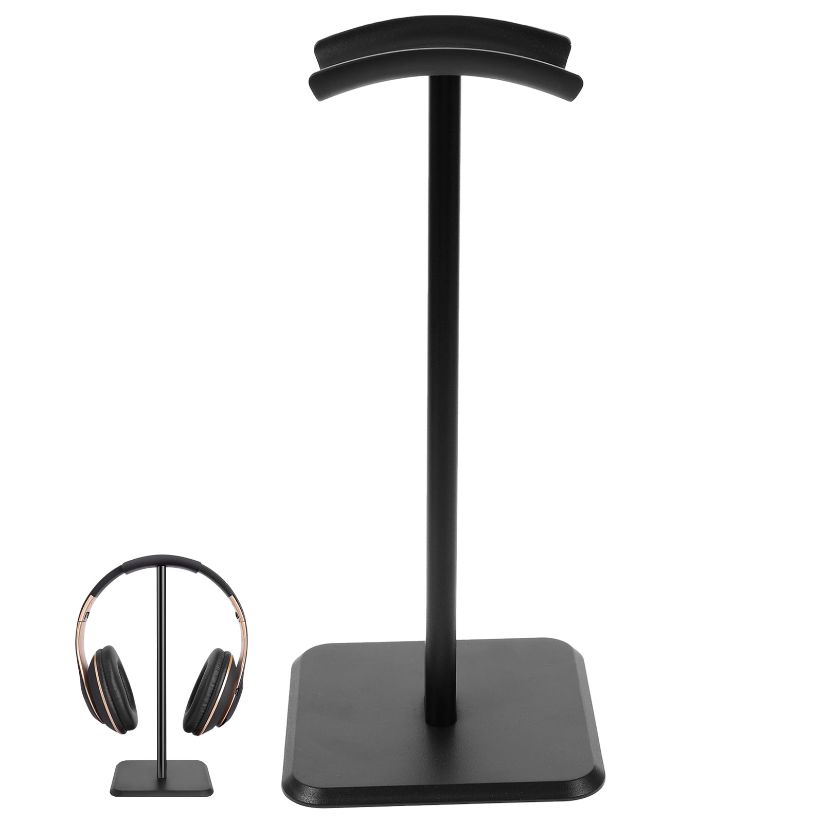 Toyandona Tabletop Headphone Stand, Black, Aluminum Alloy and ABS ...