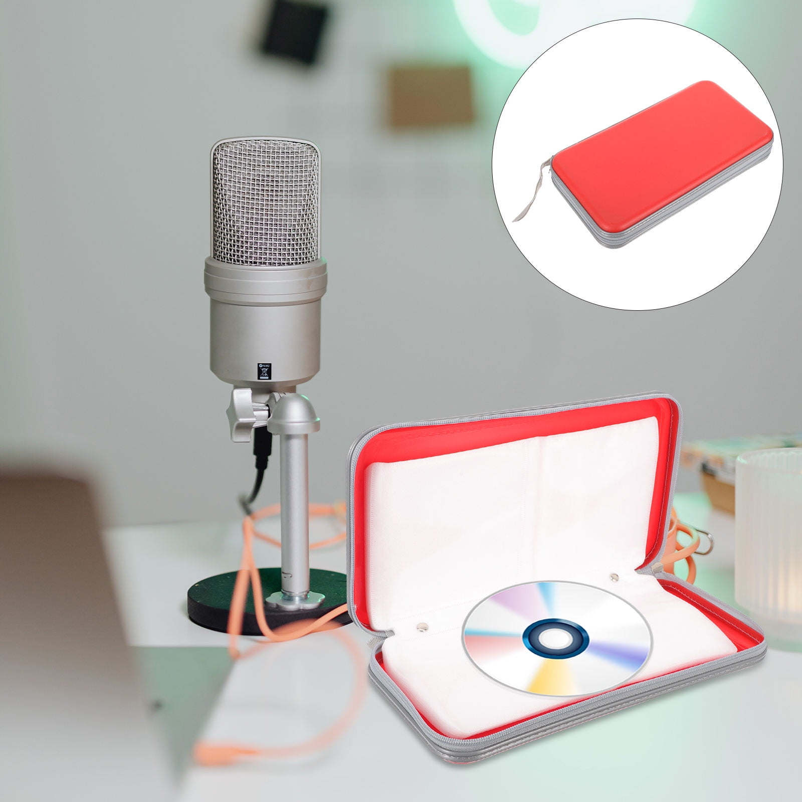 NUOLUX 1Set CD Case Watermelon Red Plastic Rectangular For CD And DVD ...