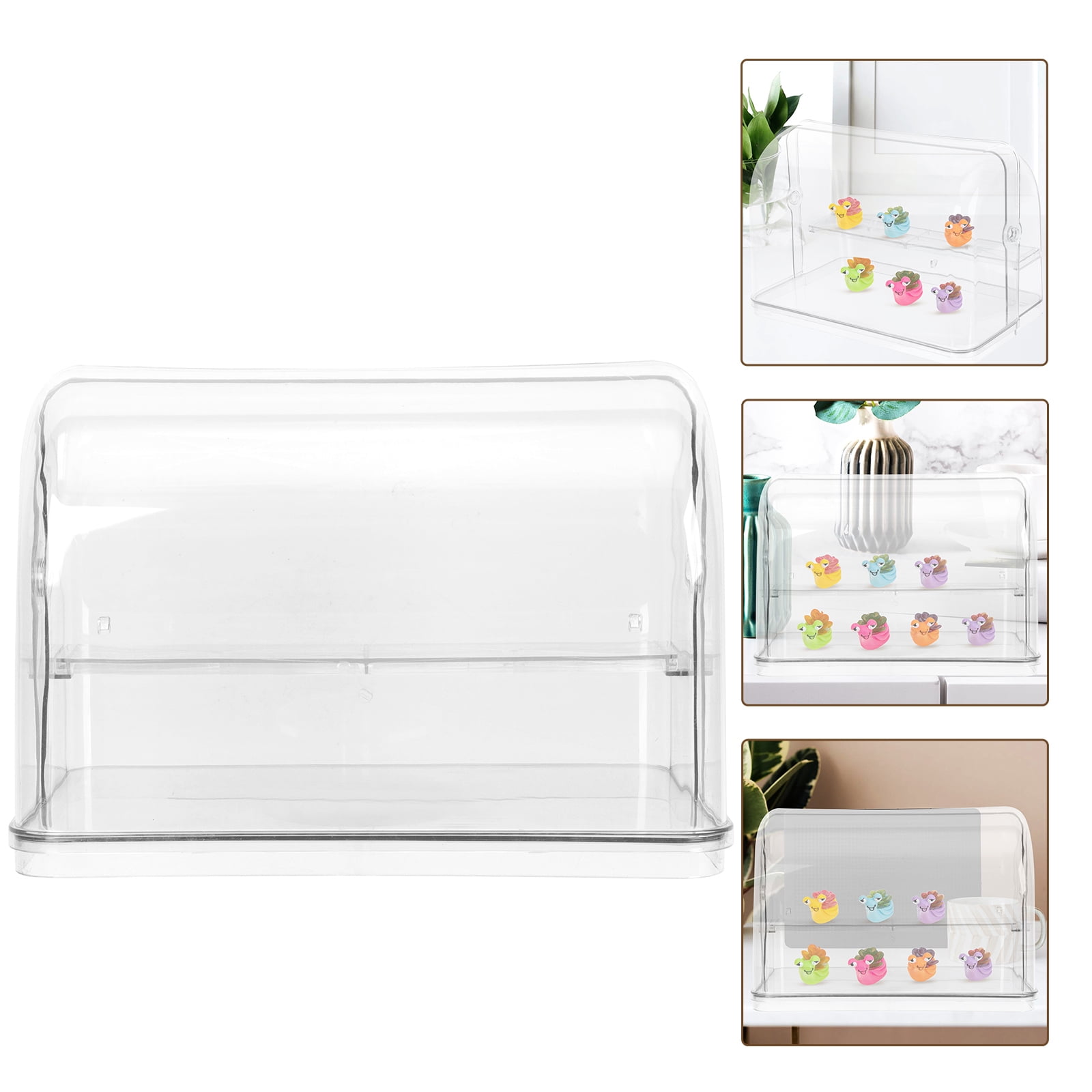 NUOLUX 1Set Modern Rectangular Clear Display Case for Miniature Figures ...