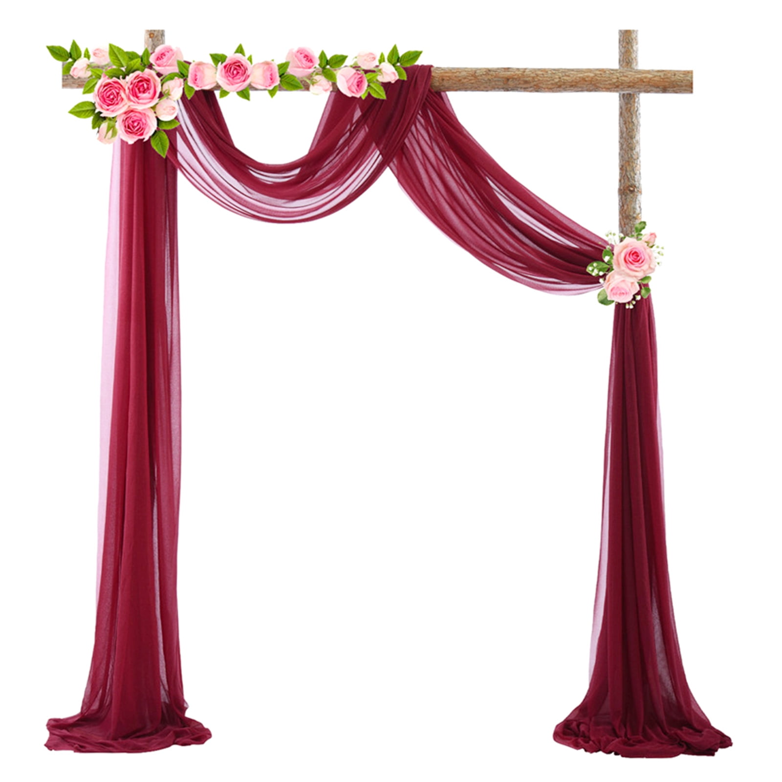 NUOLUX 1Set Red Polyester Rectangular Stage Layout Drapery For ...