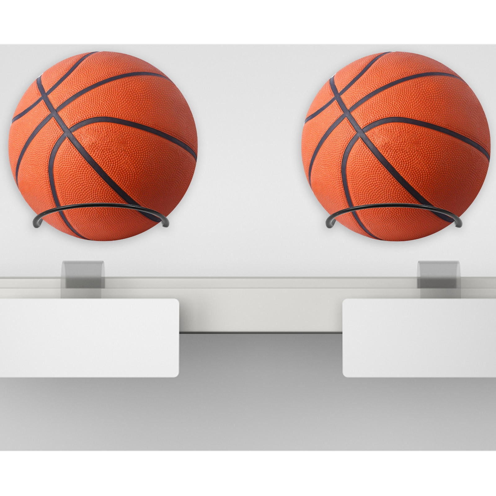 NUOLUX 1Set Vertical Basketball Holder For Balls Space Efficient Dual ...