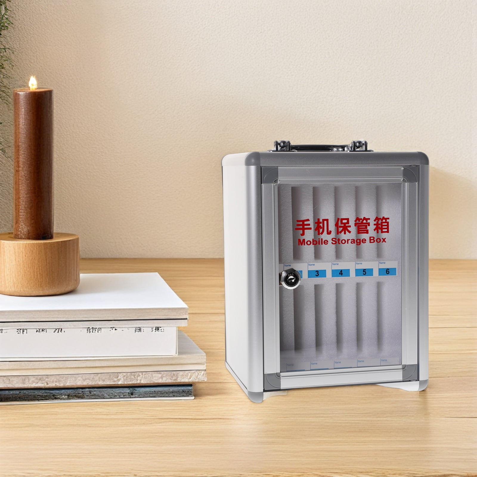 Toyandona Cell Phone Storage Box Aluminum Silver 1Pack - Walmart.com