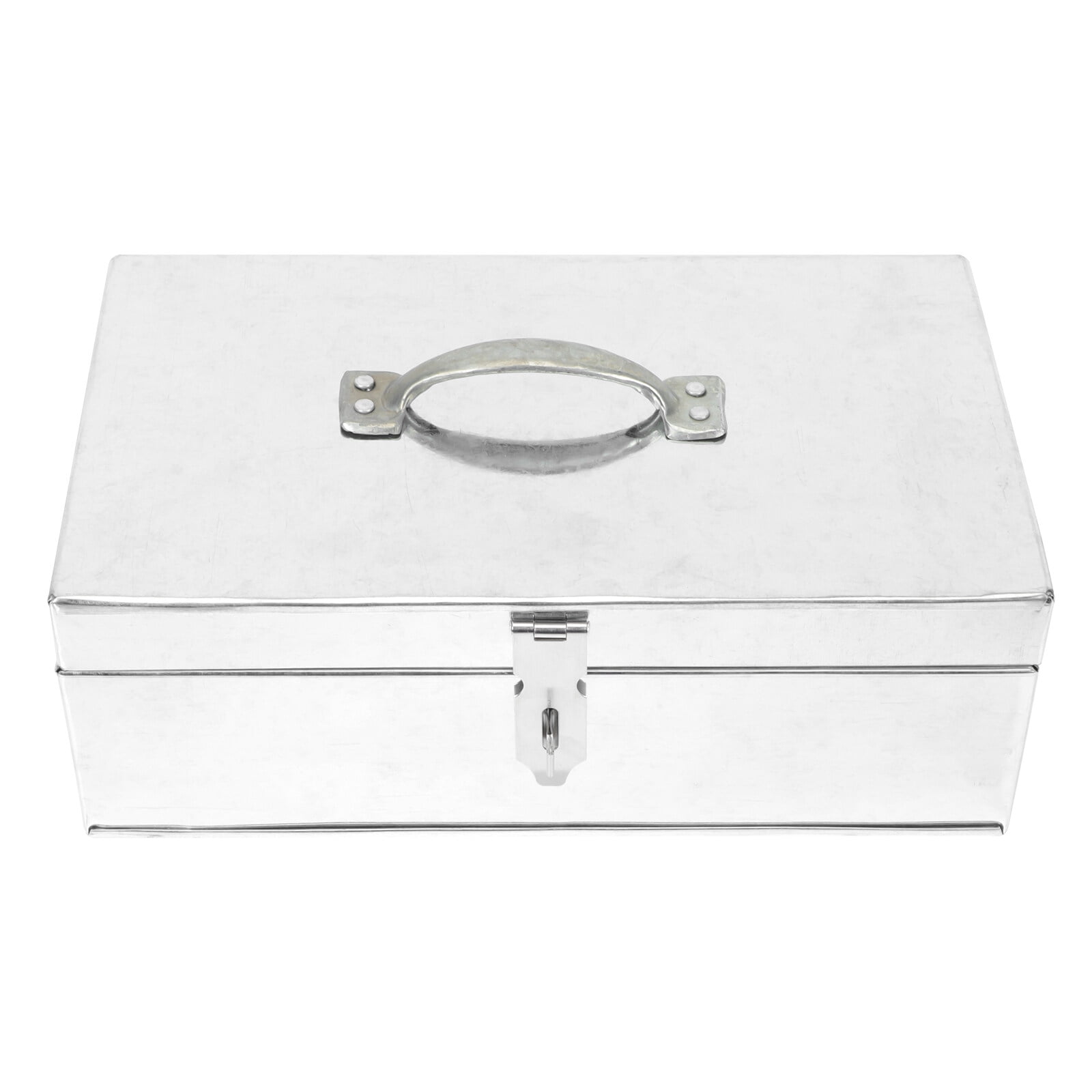 NUOLUX 1pc Iron Sheet Tool Box Household Tool Storage Case Cash Box ...
