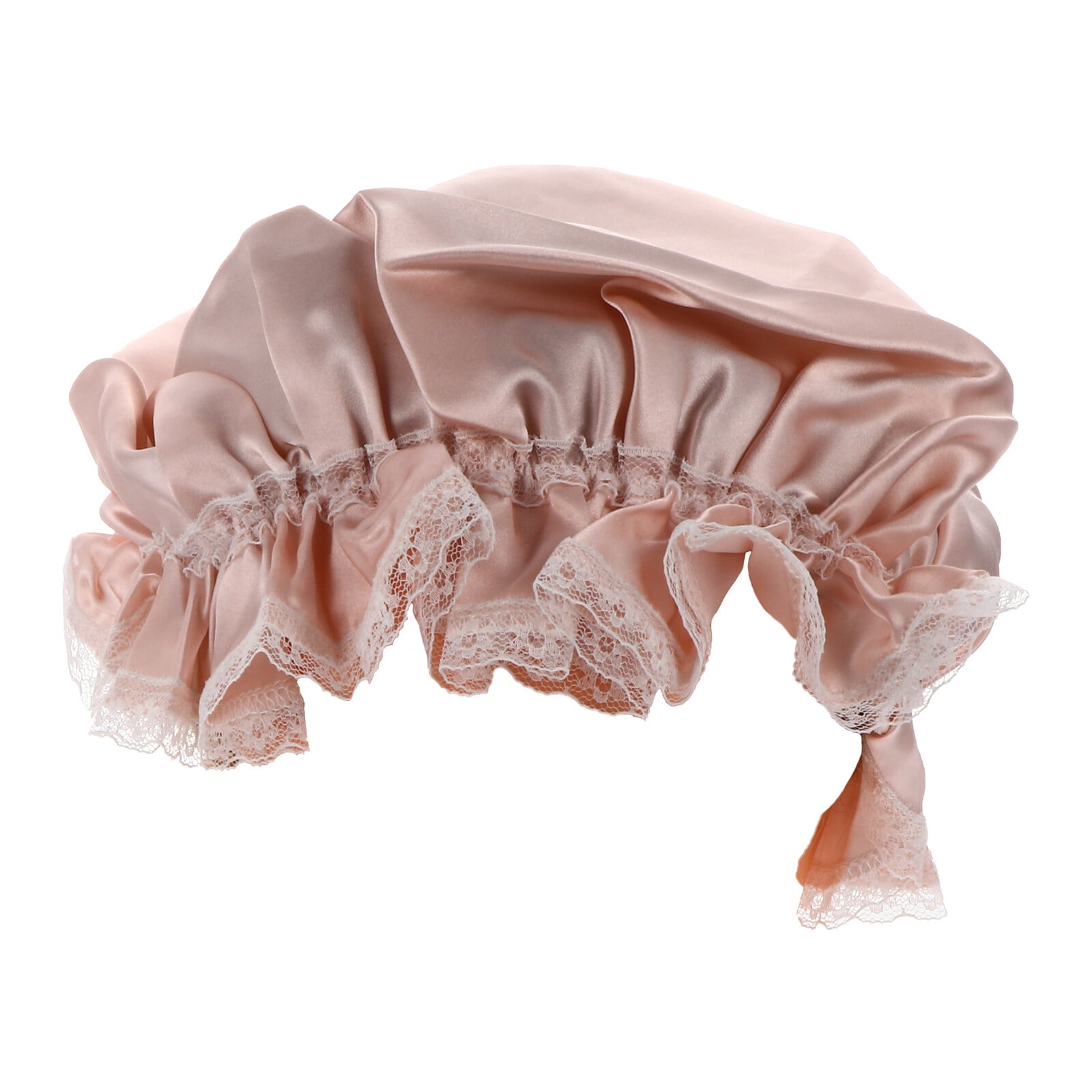 NUOLUX 1pc Plain Satin Night Sleeping Caps Silk Night Cap with ...