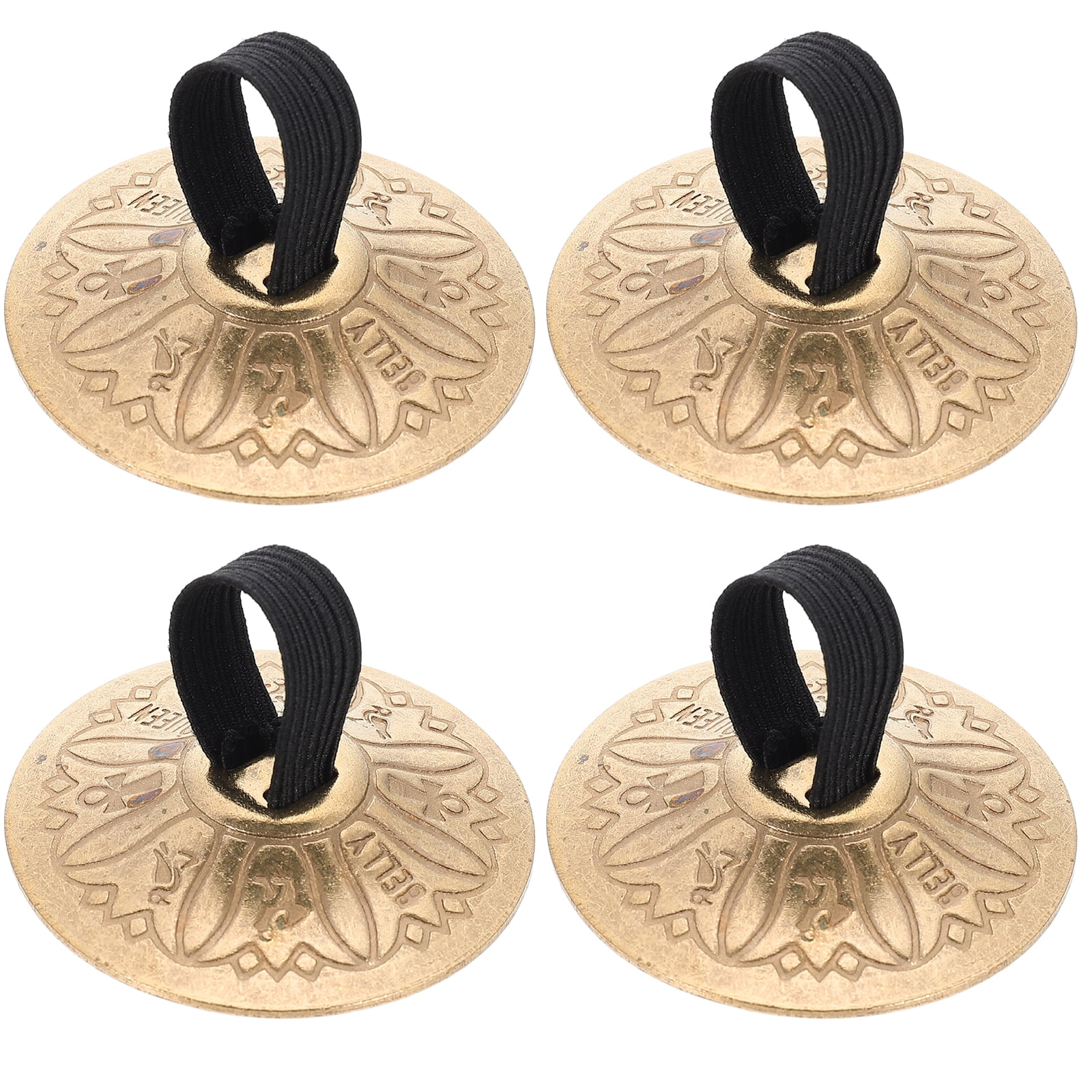 NUOLUX 2 Pairs Belly Dancing Cymbals Creative Finger Cymbals Musical ...