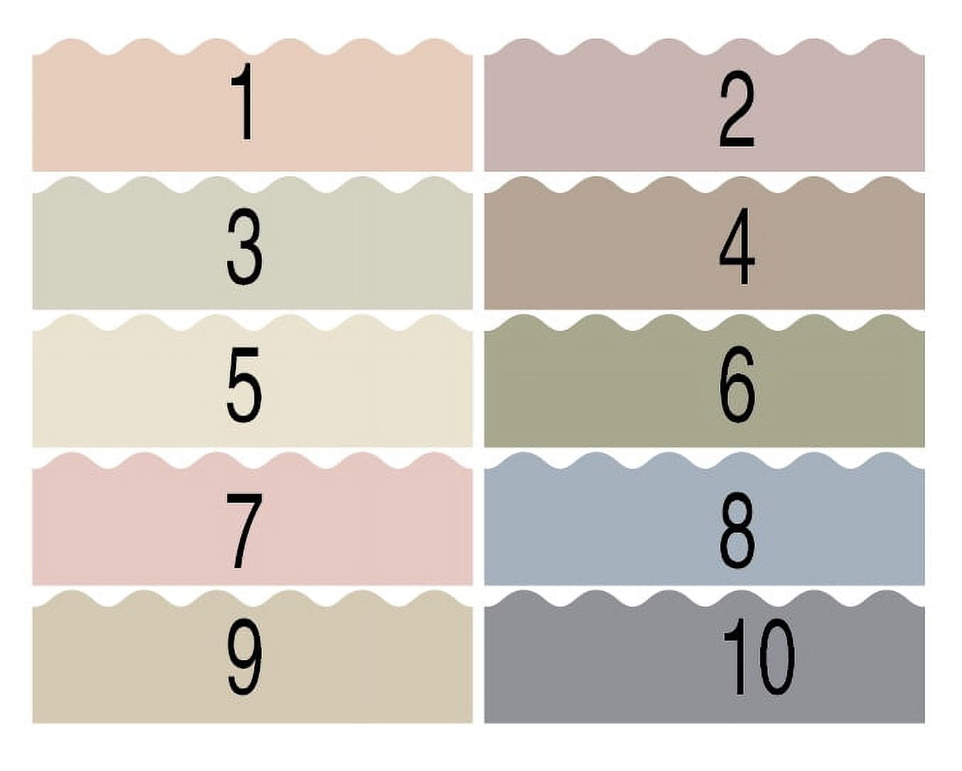 NUOLUX 2 Rolls Scalloped Bulletin Board Border Trims, Decorative Paper ...