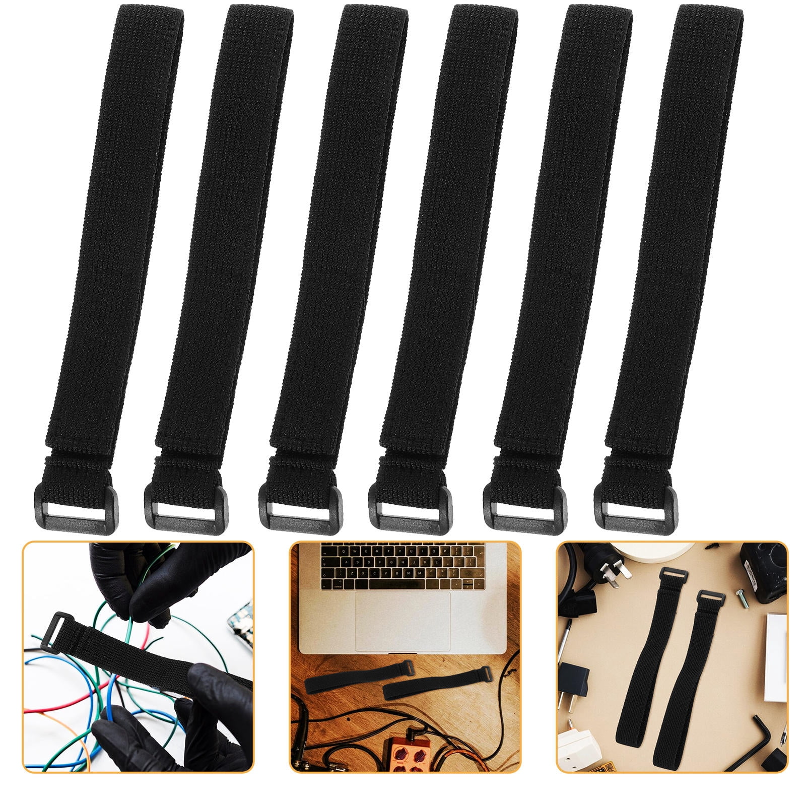 NUOLUX 20Pcs Cable Straps Organizer Fastener for Office Users Tidying ...