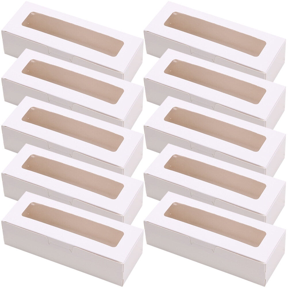 NUOLUX 20Pcs Rectangle Baking Box Paper Cake Box Dessert Packing Box ...