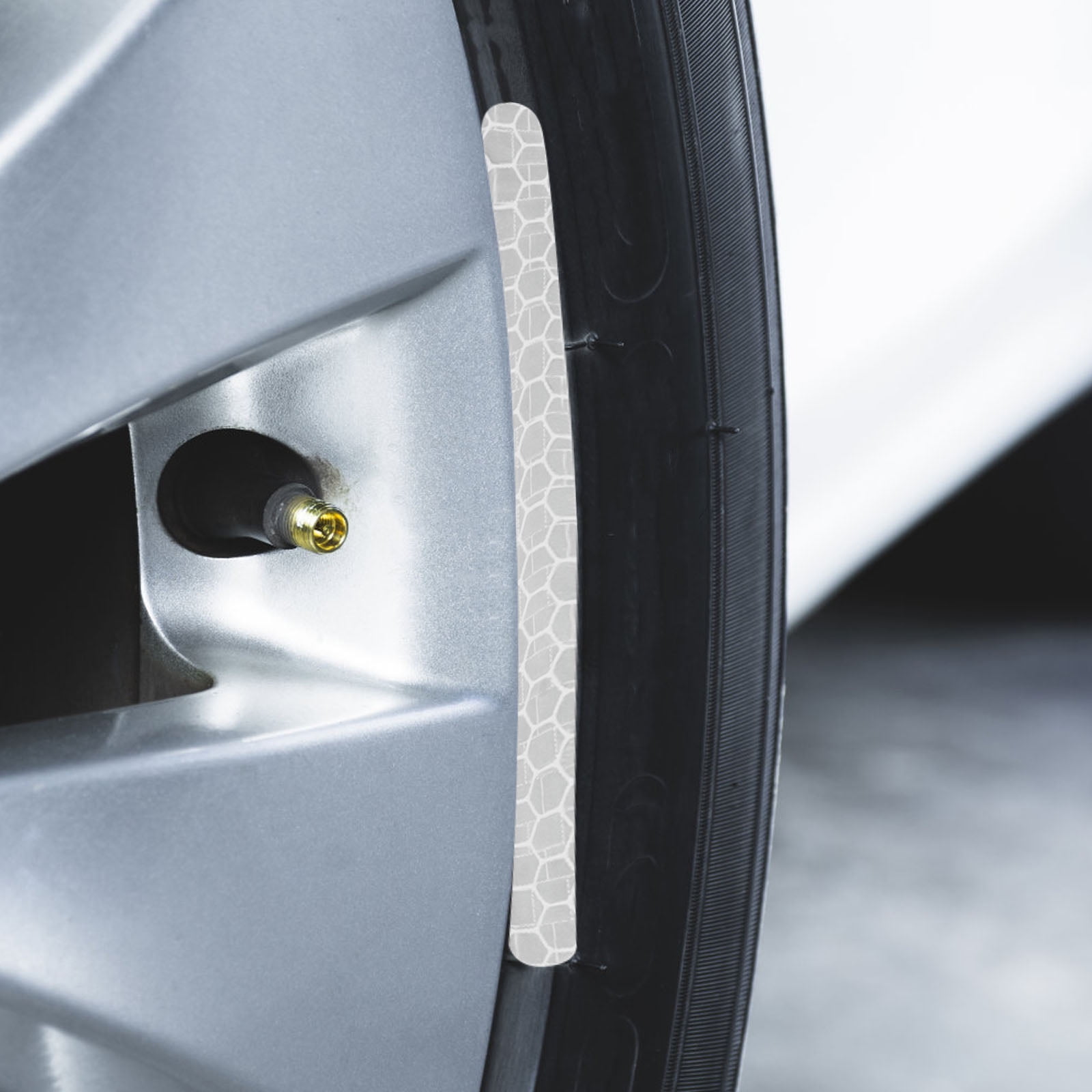 NUOLUX 20Pcs Reflective Wheel Hub Stickers for Car Rims in Multi Colors ...