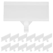 1.65 x 3.9 Inches Shelf Label Holder Clear Plastic Clip on Labels Shelf ...