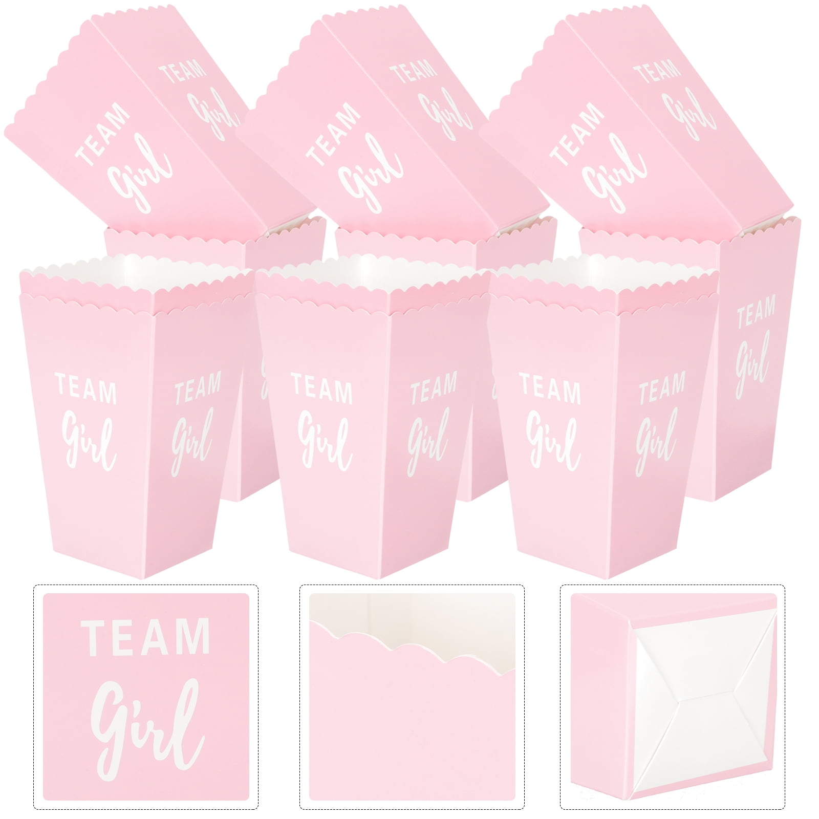 NUOLUX 24pcs Gender Reveal Popcorn Boxes Popcorn Favor Boxes Popcorn ...