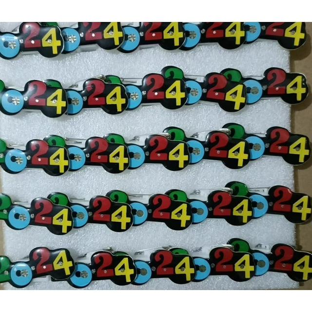 NUOLUX 25pcs Party Brooches Luminous 2024 New Year Pin Brooch 2024 ...