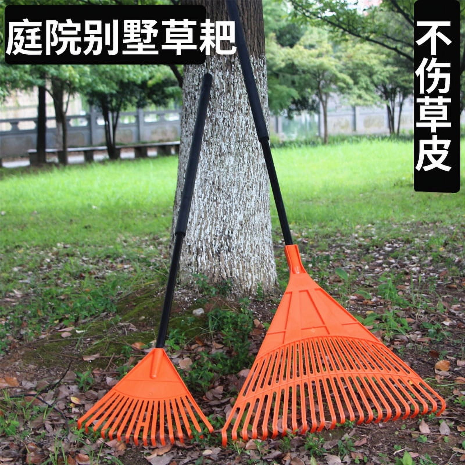 NUOLUX Portable Leaf Rake, Ergonomic Handle Gardening Tool for Leaves ...