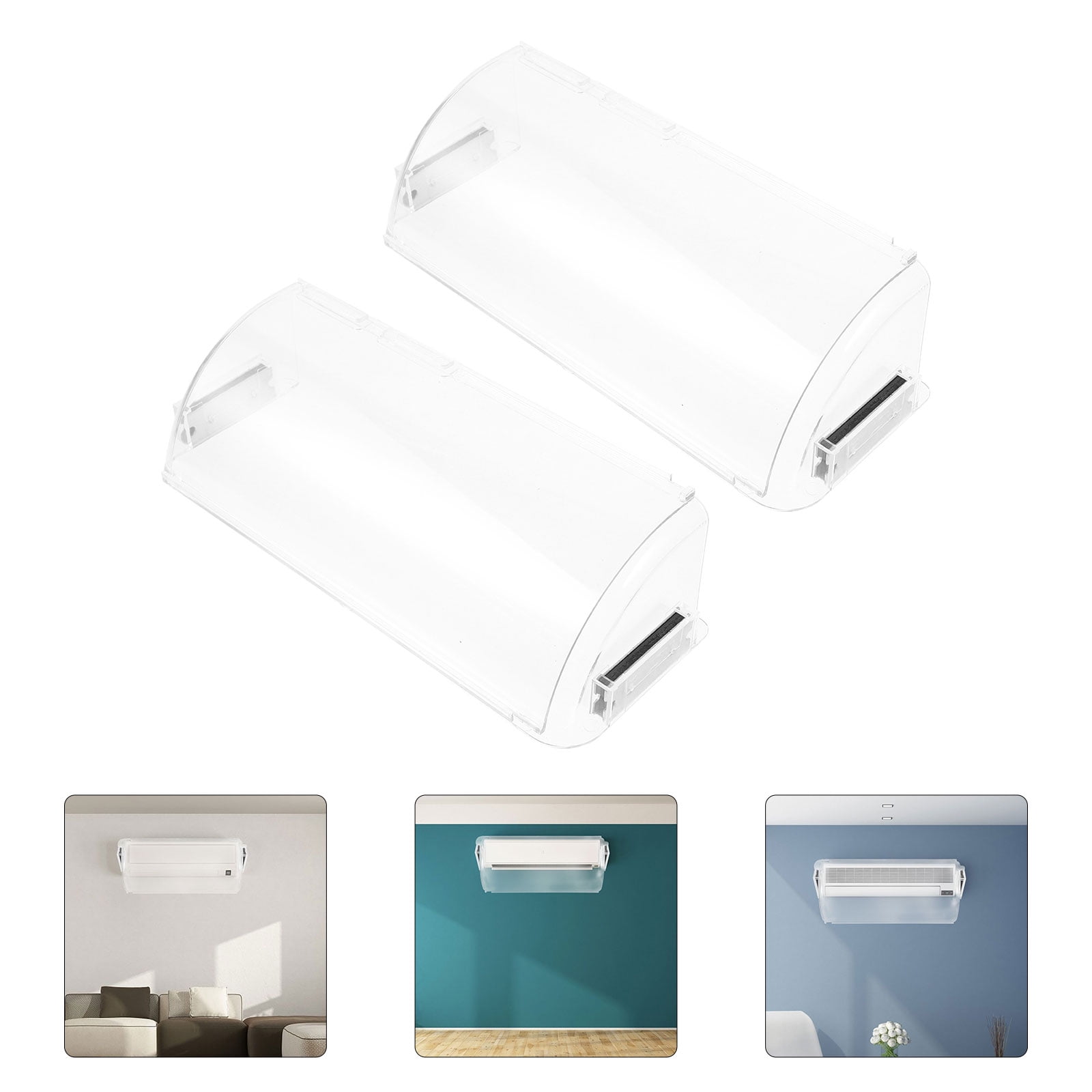 NUOLUX 2Pcs Adjustable Air Vent Deflector for Wall-mounted Air ...