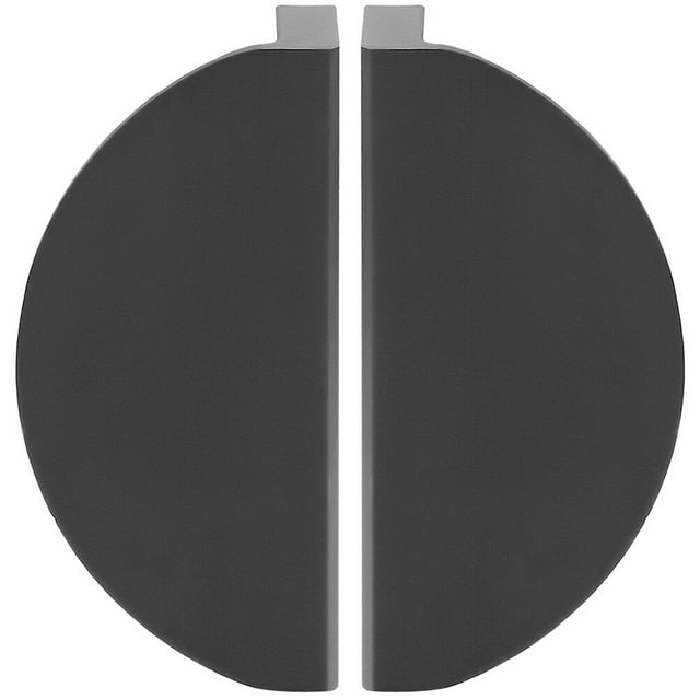 NUOLUX 2Pcs Half Round Cabinet Pulls Kitchen Cupboard Bedroom Wardrobe ...