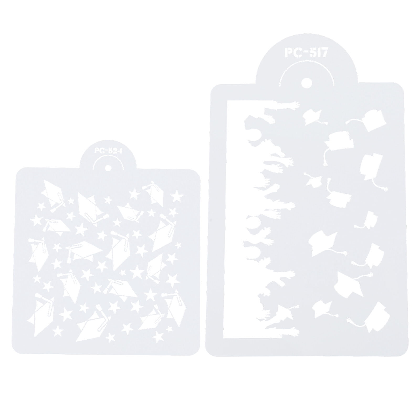 NUOLUX 2pcs Cake Decor Stencils Practical Hollow Cake Templates DIY ...