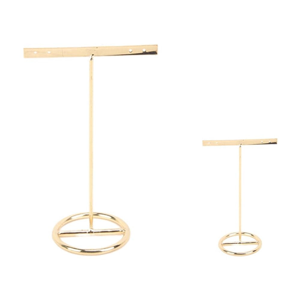 NUOLUX 2pcs Metal Earrings Holder T-shaped Eardrop Display Stand Ear ...