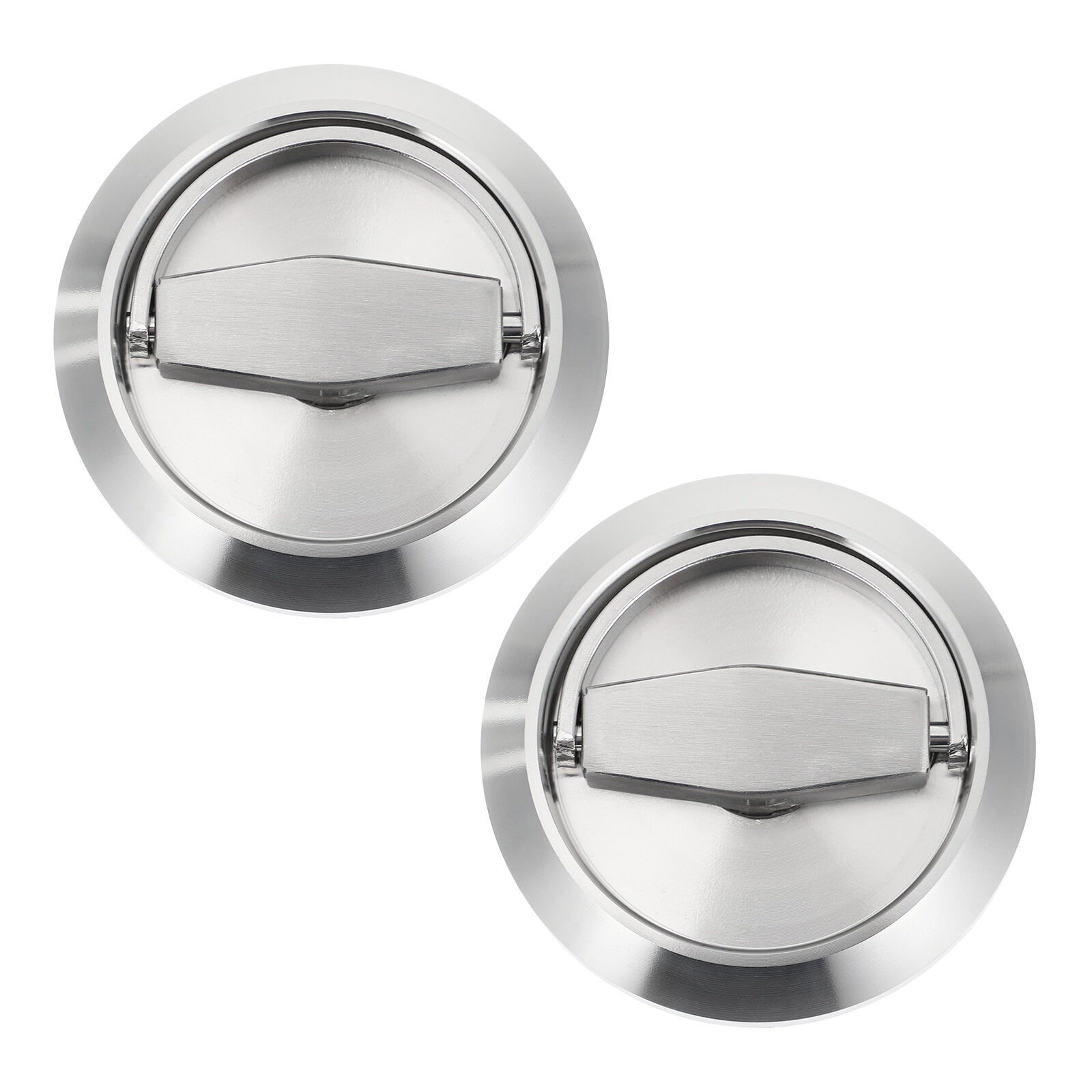 NUOLUX 2pcs Stainless Steel Hidden Door Handles Recessed Invisible ...