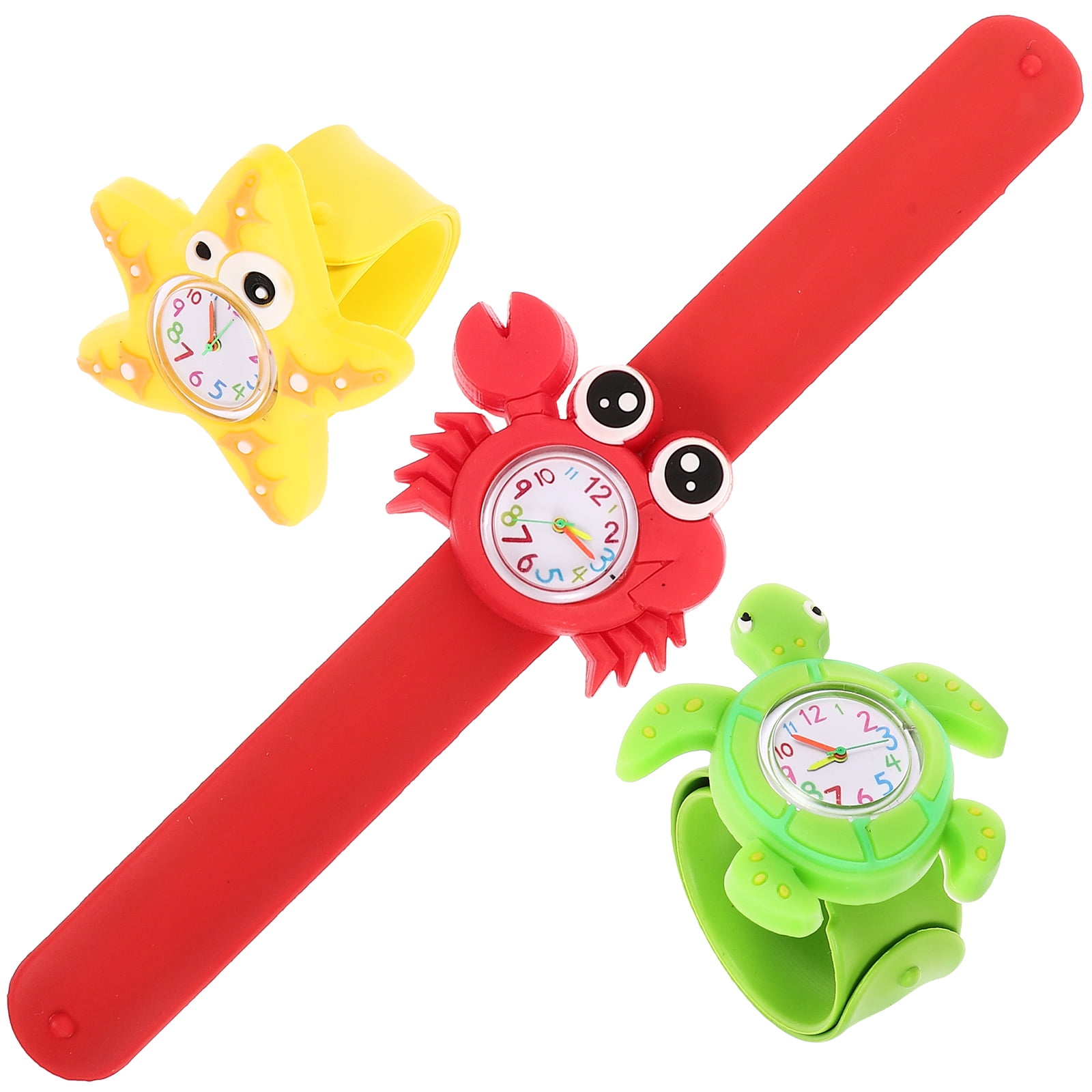 NUOLUX 3 Pcs Marine Theme Kids Watches Children Digital Watch Kids ...