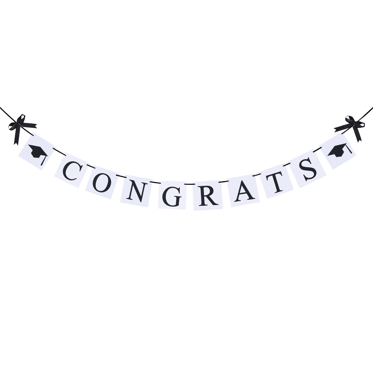 NUOLUX 3M Graduation Decorative Bunting Banner Congratulations Sign for ...