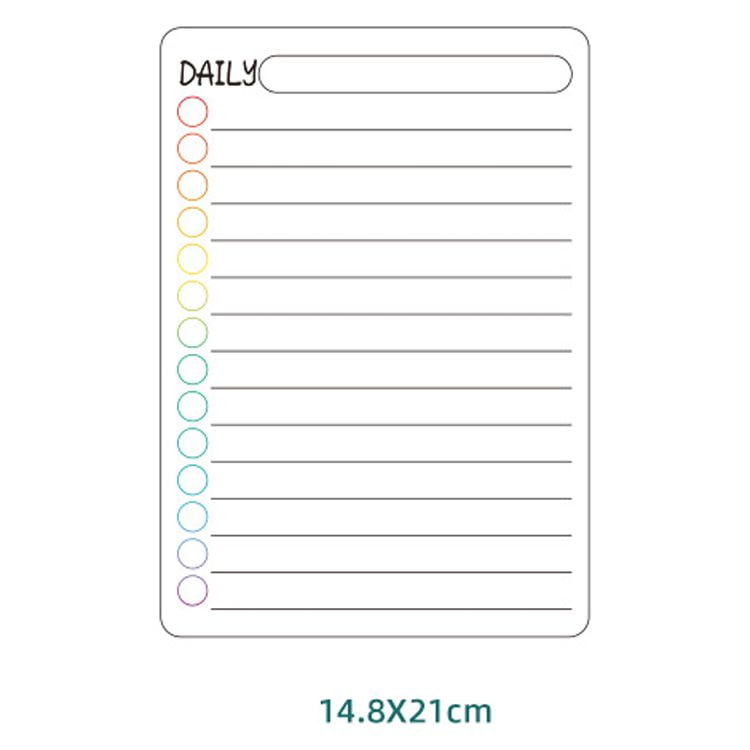 NUOLUX 3Pcs Daily Schedule Planner Erasable White Board List Planning ...
