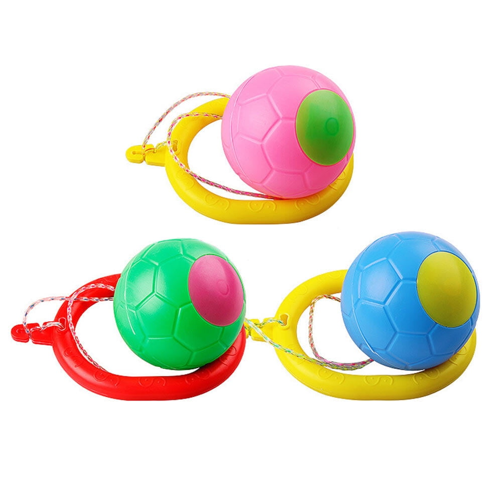 NUOLUX 3Pcs Elasticity Fitness Ball Children Bouncing Balls Rotating ...