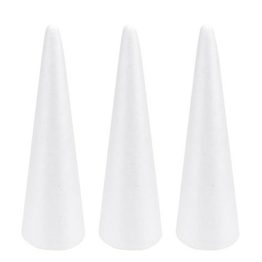 8pcs Foam Cone Polystyrene Cone Shapes Tree Crafts Table Centerpiece ...