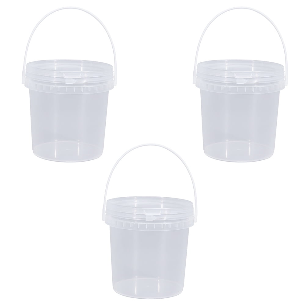 NUOLUX 3Pcs Spicy Crayfish Plastic Packing Bucket Restaurant Food Take ...