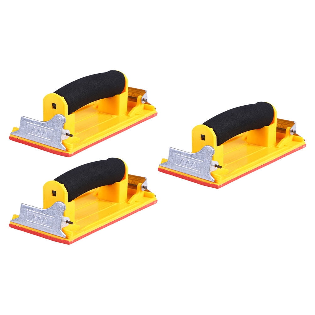 NUOLUX 3pcs Sandpaper Holder Sanding Block with Sponge Handle Hand ...