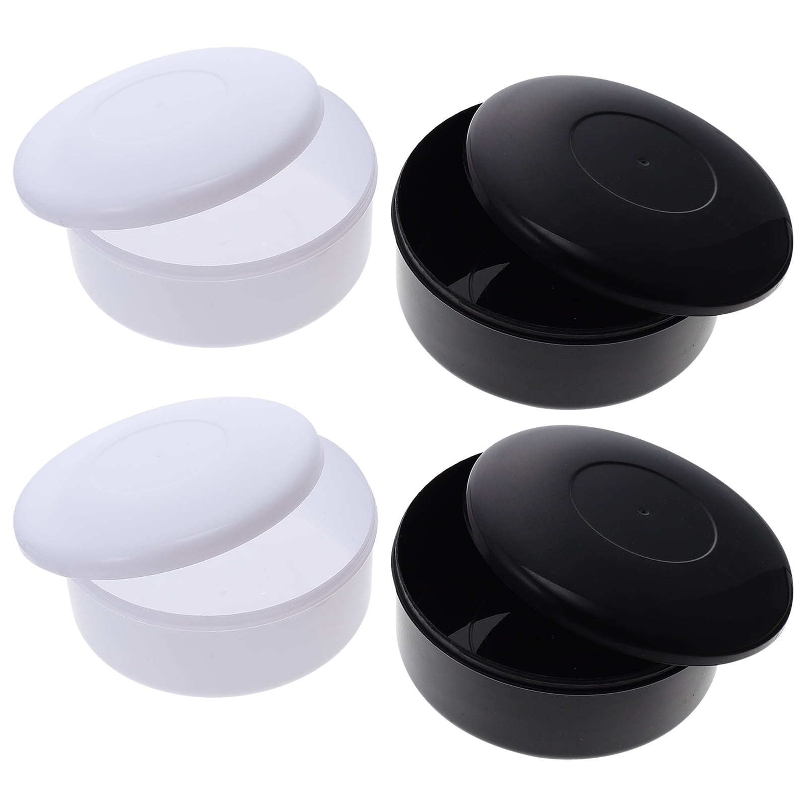 NUOLUX 4 Boxes Go Stone Circular Chess Jar Game Can Storage Travel ...