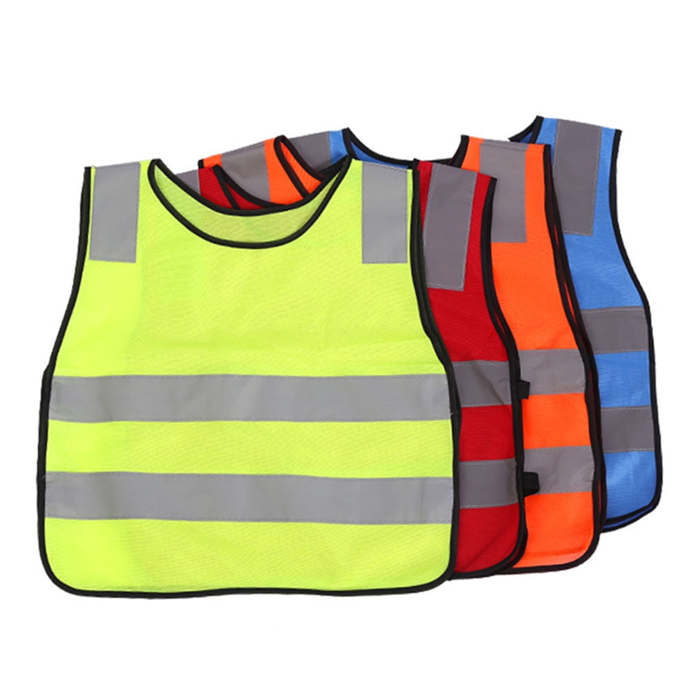 NUOLUX 4 Pcs Kids Safety Vest Security High Visibility Vest Portable ...