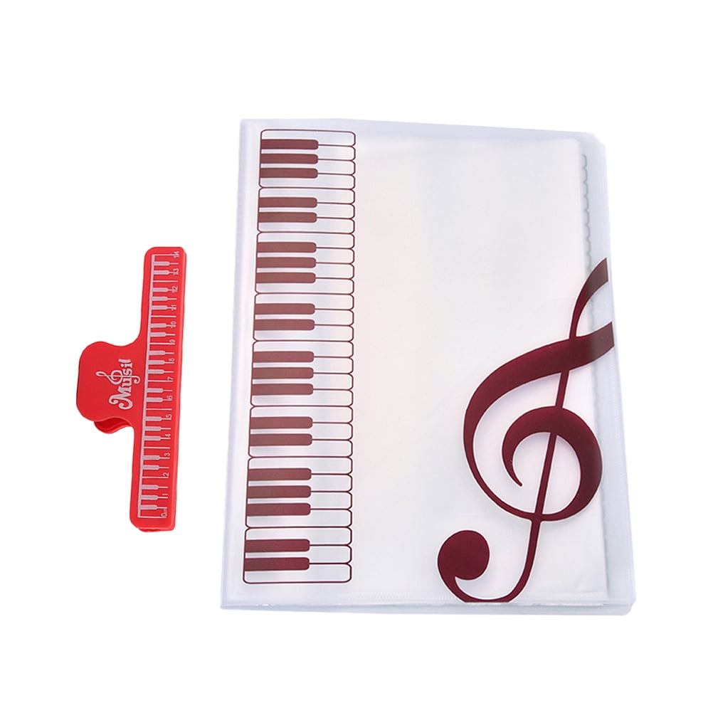 NUOLUX 40 Sheets A4 Music Book Folders Piano Score Band Choral Insert ...
