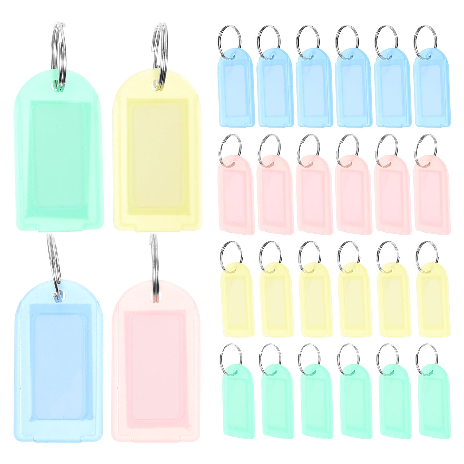 NUOLUX 40Pcs Compact Key Tags Practical Plastic Iron Labeling Keys For ...