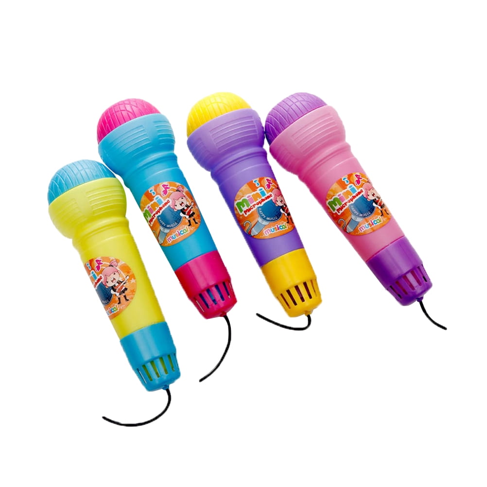 NUOLUX 4PCS Echo Microphone Toy Simulated Microphone Model Toy Cartoon ...