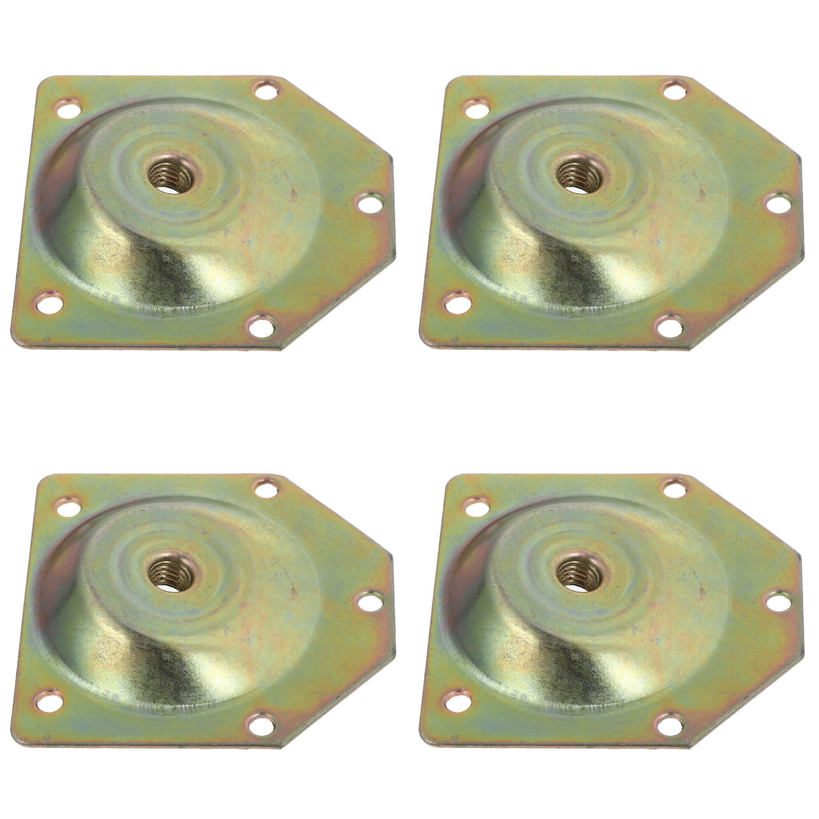 NUOLUX 4-Pack Angled 12 Degree Mounting Plates for Furniture Legs ...