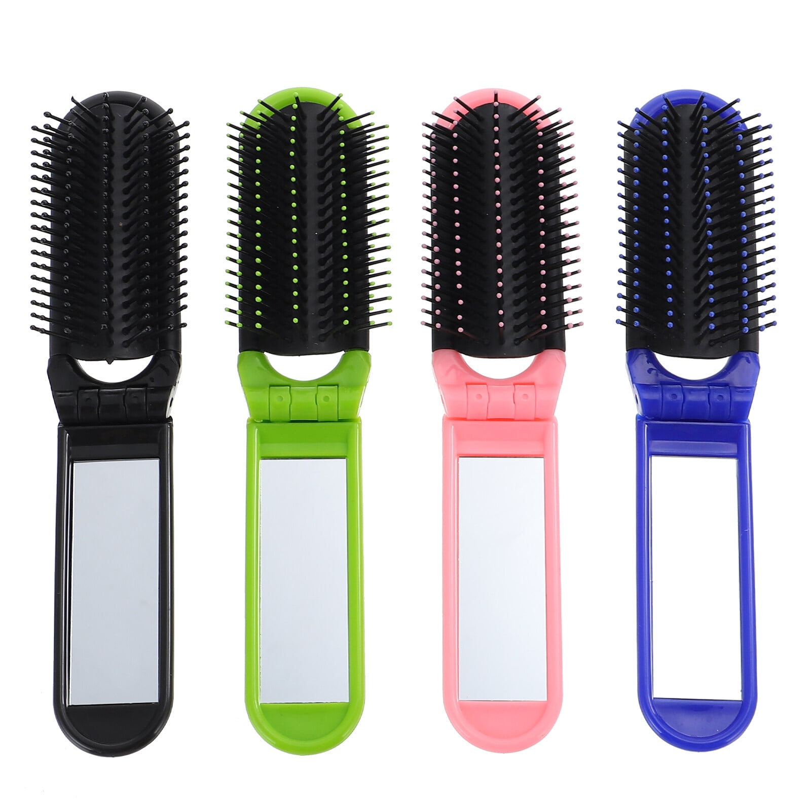 NUOLUX 4pcs Folding Hair Brushes Portable Mini Hair Brushes Hair Brush ...