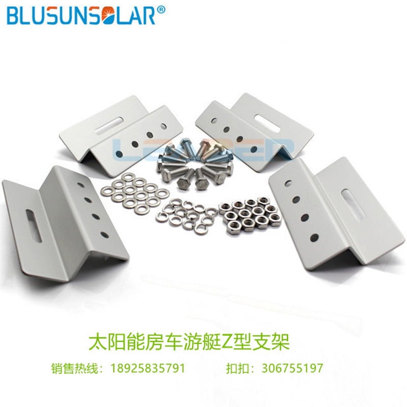 WORGEOUS Solar Mounting Z Bracket For Rv 4Set Silver Aluminum - Walmart.com