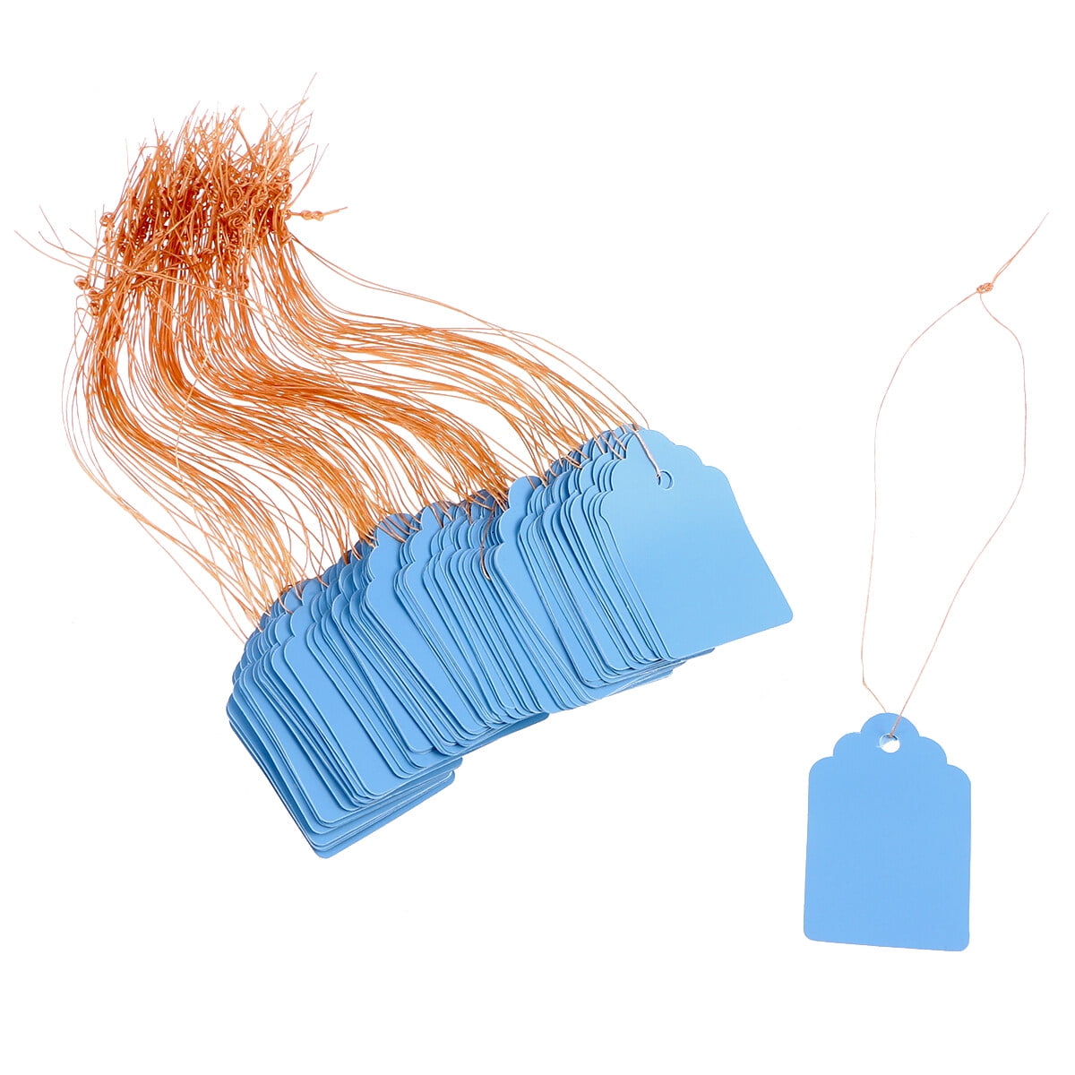 NUOLUX 500PC Double Wired Shipping Tags Plastic Label Signage Floral ...