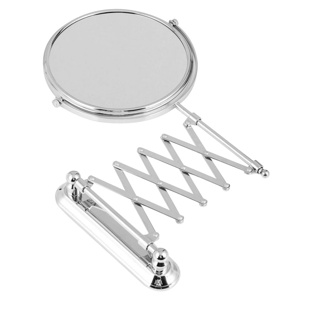NUOLUX 6 Inch Extendable 3X Magnification Vanity Bath Mirror, Two-Sided, 360 Degree Swivel, Wall ...