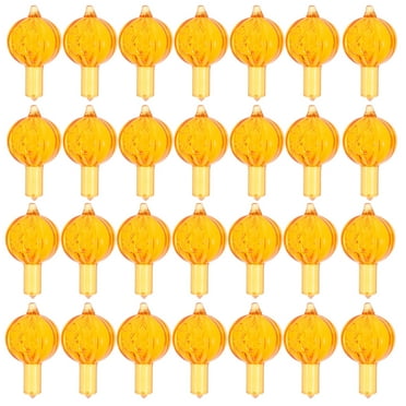 60 Pcs Jack-o'-lantern Bulbs Replacement Lights for Ceramic Tree ...