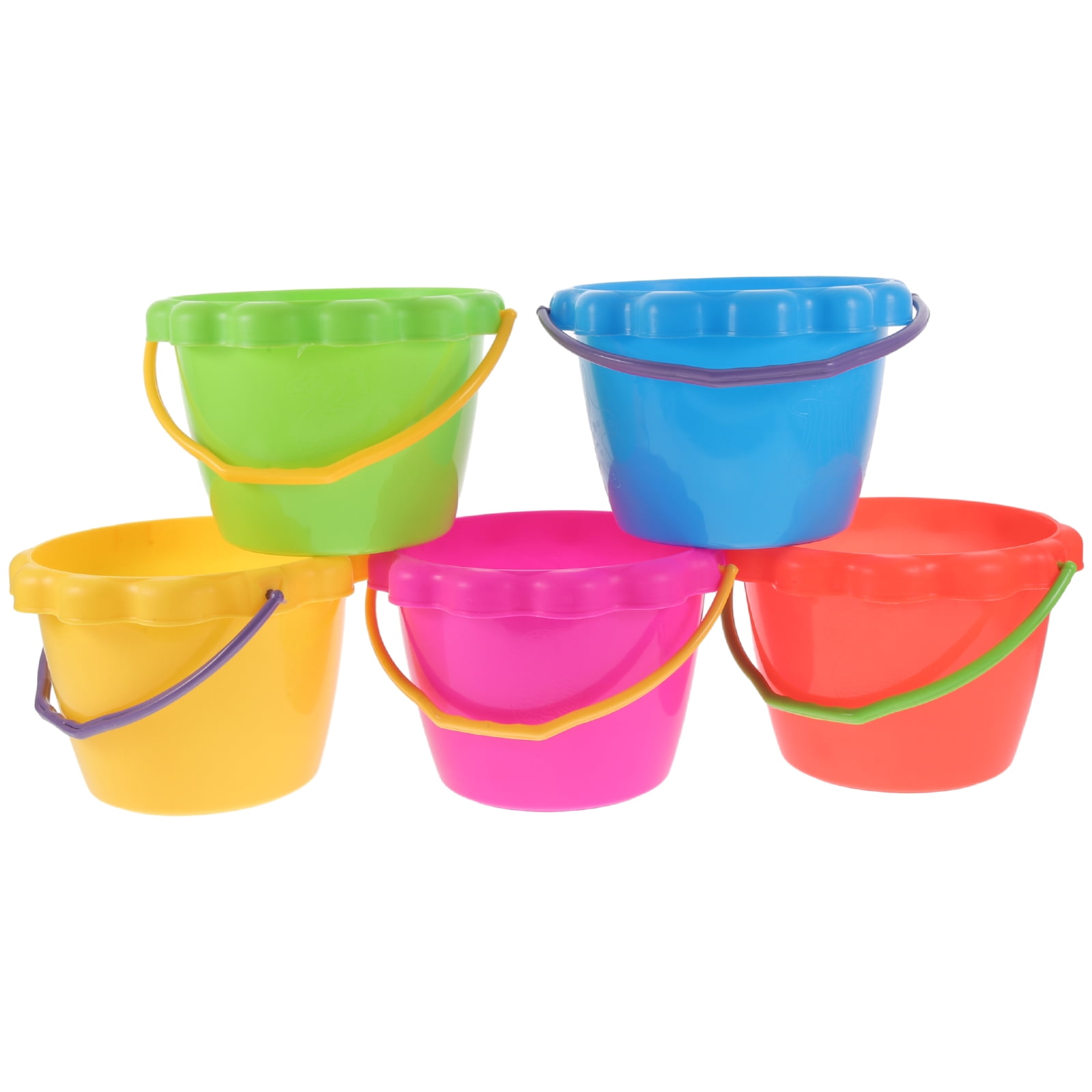 Tineasur Toy Buckets Beach Sand Bucket Multi Purpose Use 6Set For Kids ...