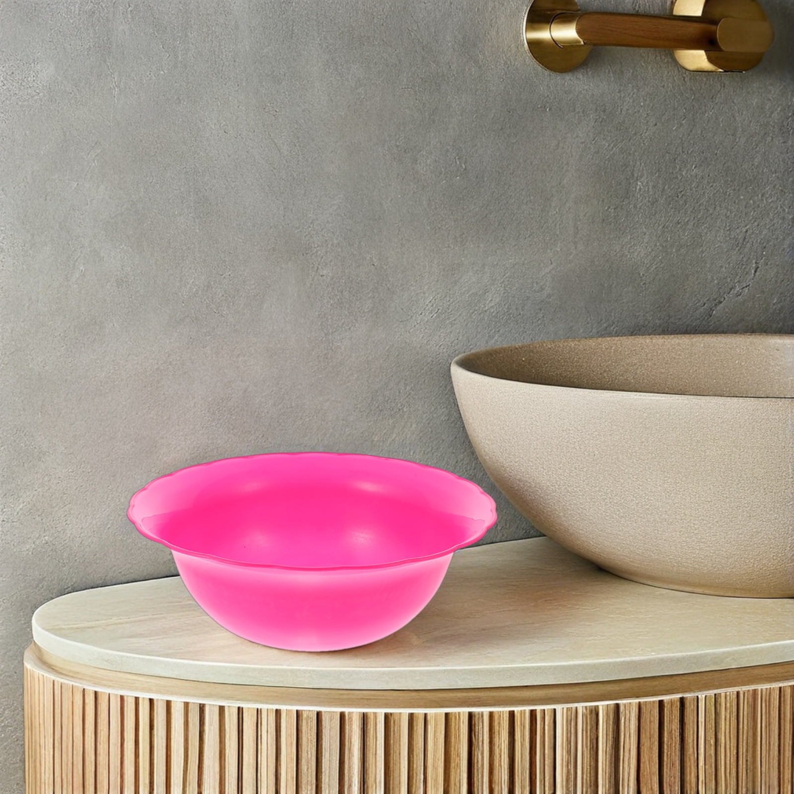 NUOLUX 6Pcs Kitchen Basin Assorted Color Plastic Multipurpose For Clothes Cleansing Round ...