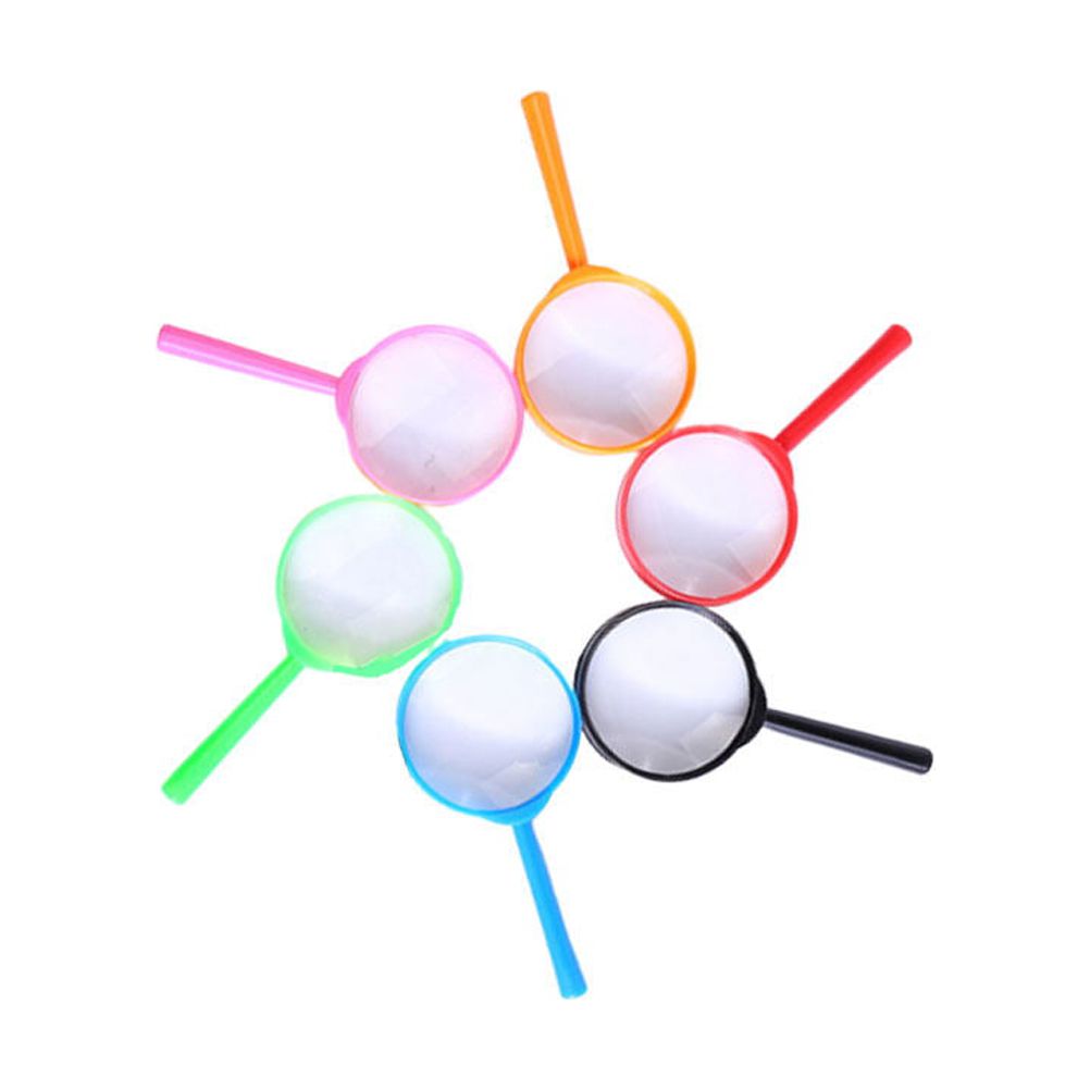 NUOLUX 6Pcs Portable Handheld Magnifier for Kids Inspection and Reading ...
