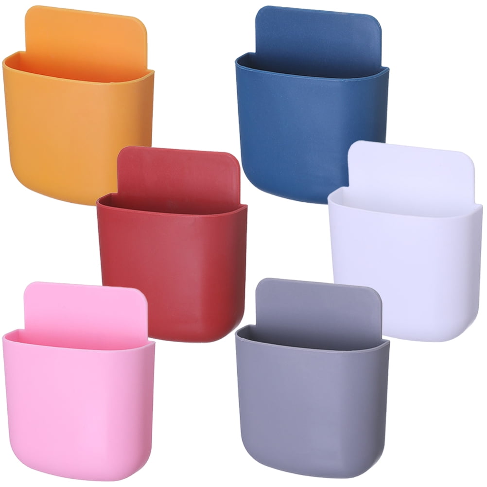 NUOLUX 6Pcs Wall Remote Controller Holders and Phone Stand for Small Items in Bedroom - Walmart.com