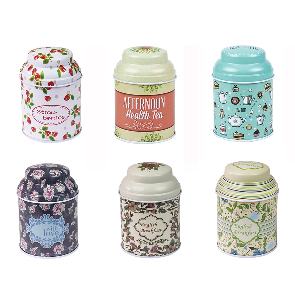NUOLUX 6pcs Cylinder Empty Tins Elegant Tinplate Storage Containers for ... NUOLUX 6pcs Cylinder Empty Tins Elegant Tinplate Storage Containers for ...
