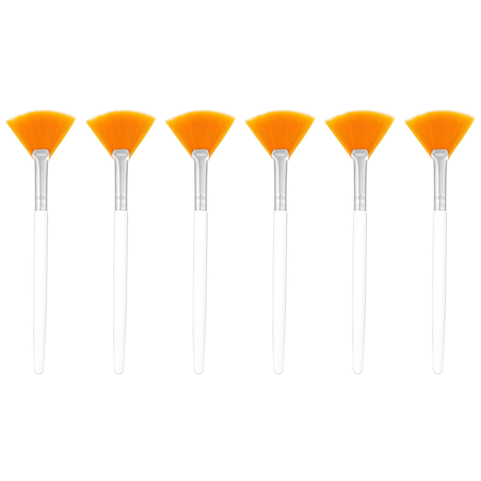 NUOLUX 6pcs Fan Brushes Facial Brushes Makeup Beauty Acid Applicator ...