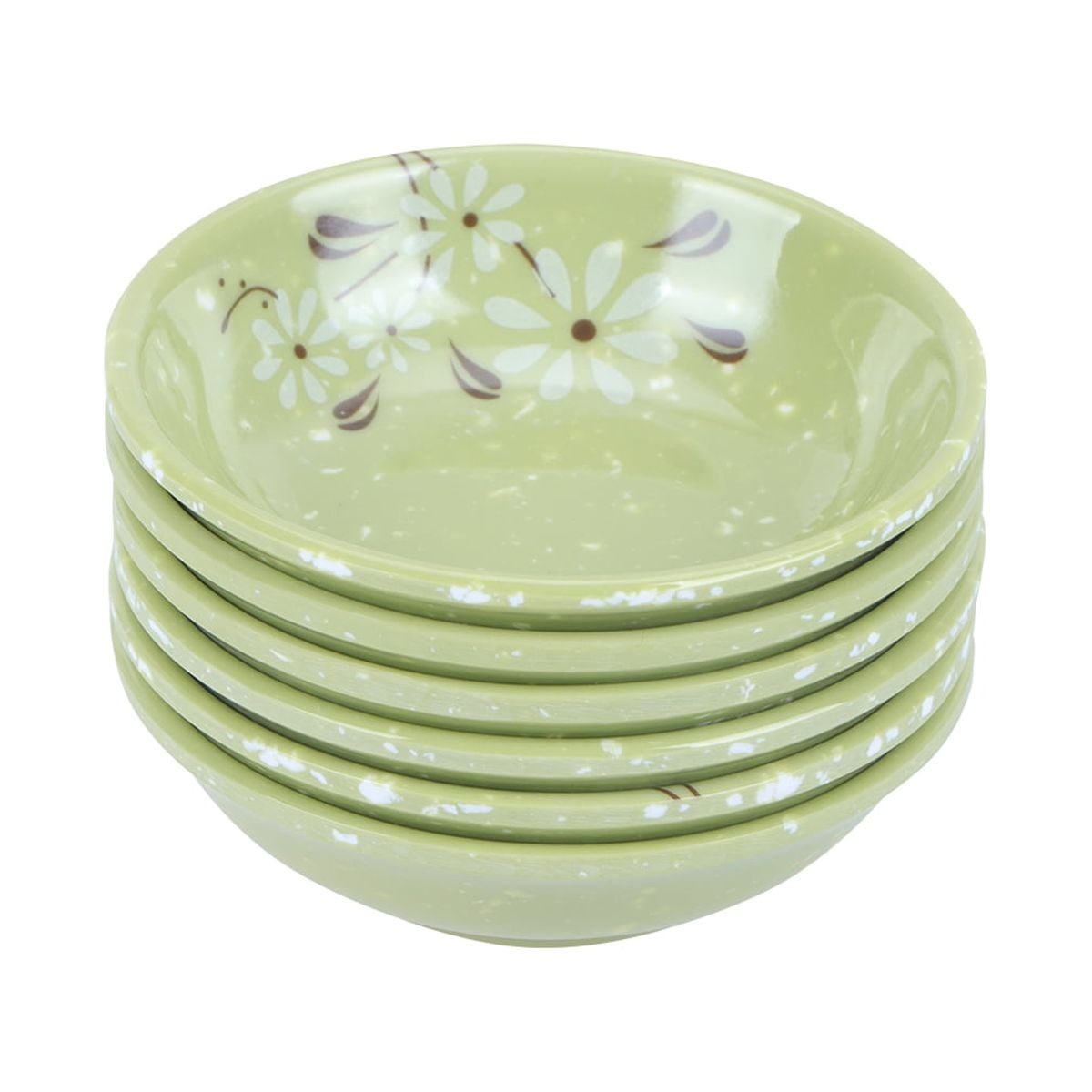 NUOLUX 6pcs Melamine Sauce Plates Reusable Sauce Container Small ...